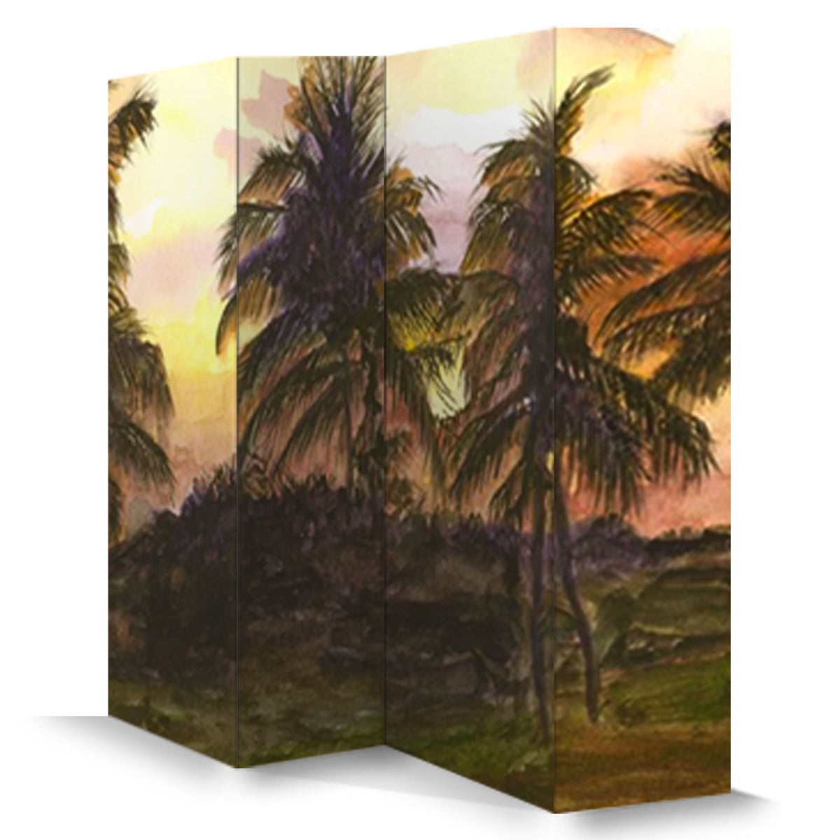 Folding Screen: Driftwood Sunset – Livacious Lu™